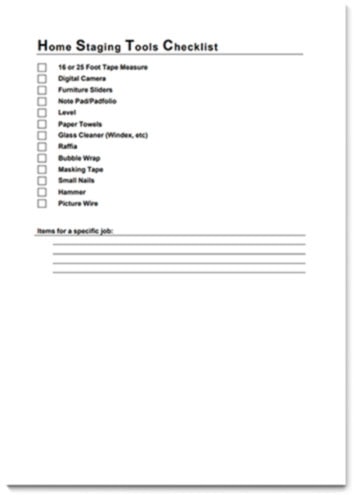 Home Staging Forms (Free Downloads)